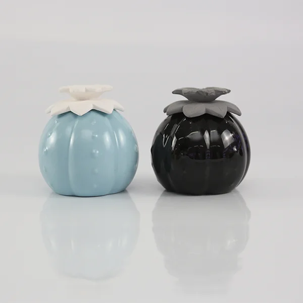 Round White Ceramic Flower Diffuser Glass Holder For Bathroom Valentine ...