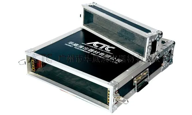 Durable 14U Flight Case for DJ Equipment - Aluminum Frame
