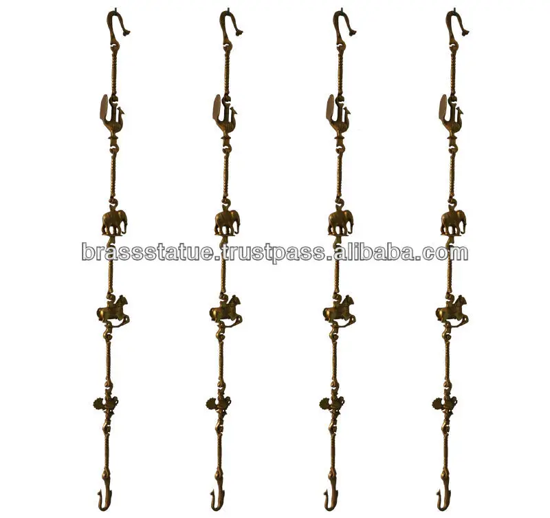 Swing Chain Set Of Brass Metal With Statue Link In Antique Finished ...