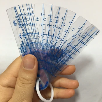 High Precision Plastic Thickness Gauge Plastic Feeler Gauge Gauges For ...
