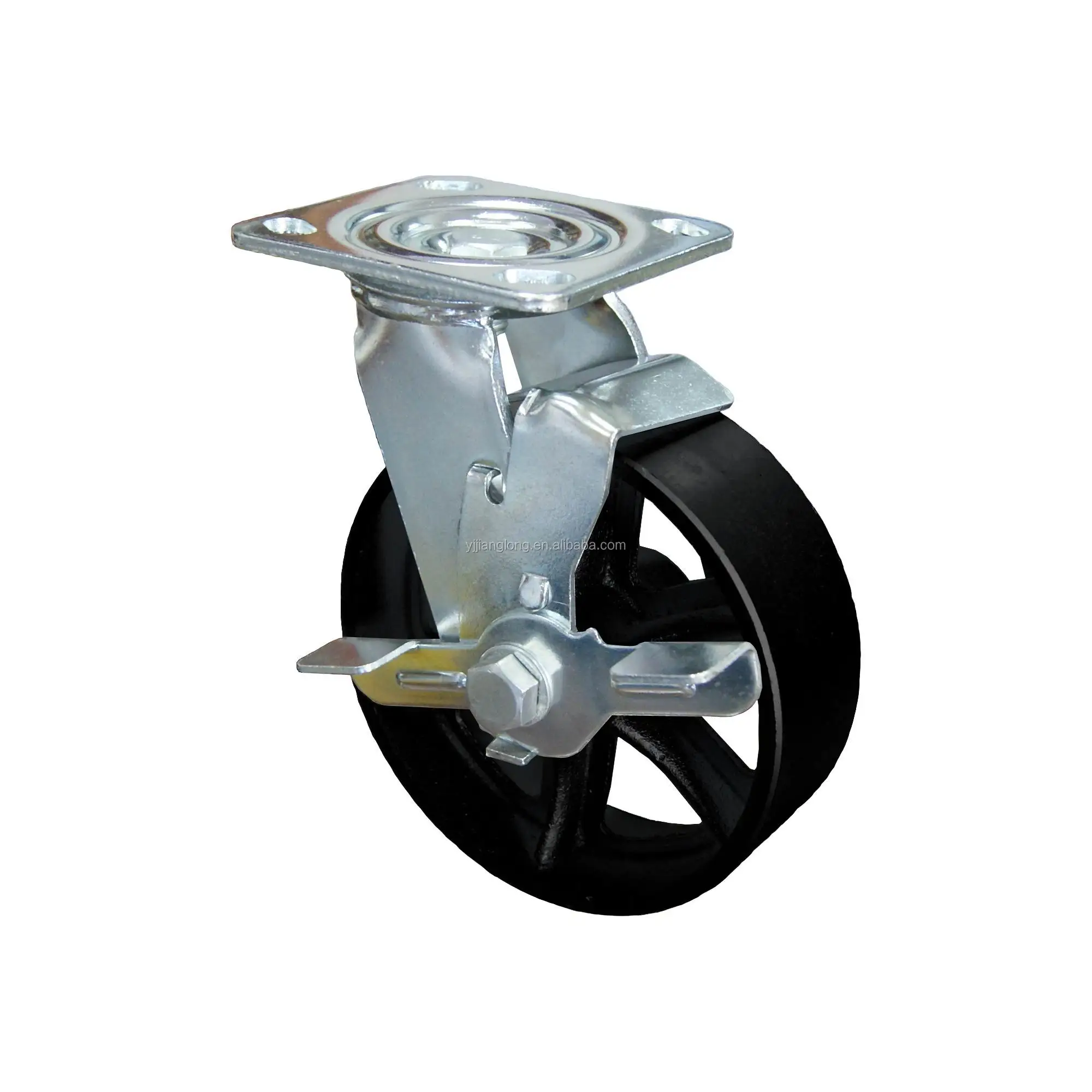 Heavy Duty Industrial Castor Silver High Temperature Resistance Semi ...