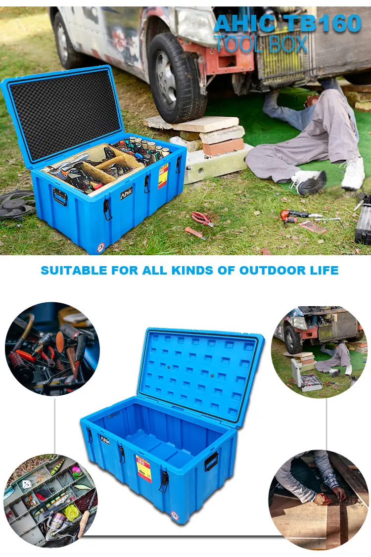 Heavy-Duty Cargo Box for Camping Storage Trunk Rotomolded Lockable ...