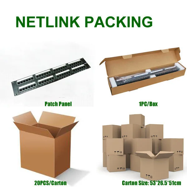 Netlink Patch Panel With Label Paper 19inch 48 Port Cat5e Cat6 Utp ...