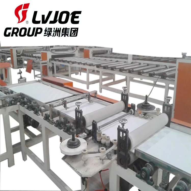 Gypsum Ceiling Tiles Lamination Machine And Cutting Machine To 600*600 ...