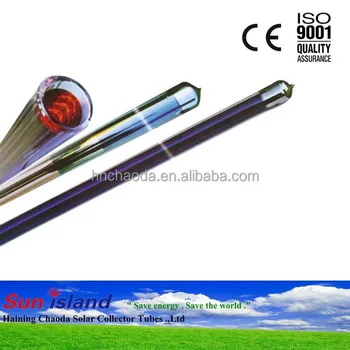 All Glass Heat Pipe Three Target Solar Evacuated Tubes Solar Vacuum ...