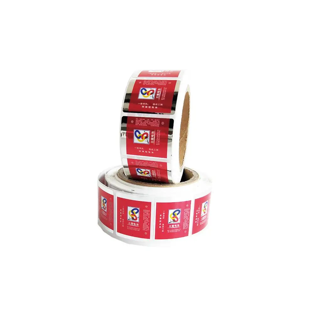 OEM Alkaline AAA Battery Labels Custom PET Aluminizing Shrink Film ...
