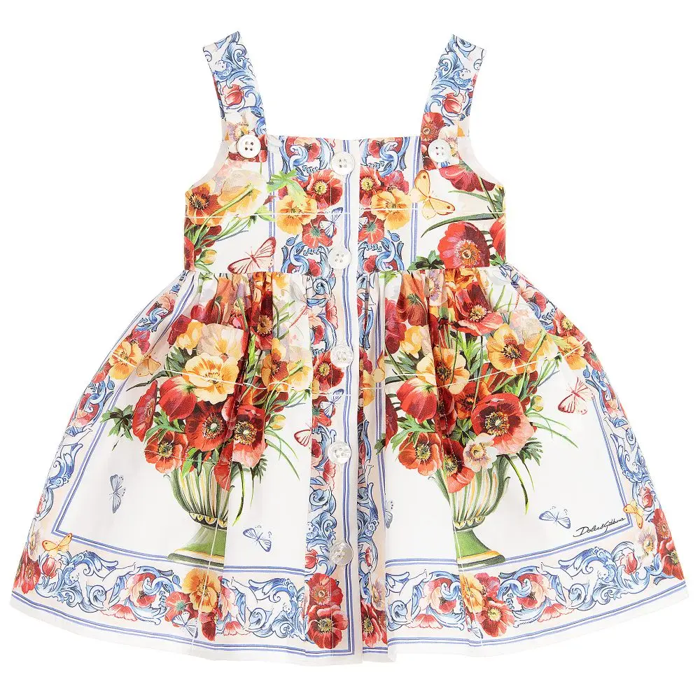 Shop Custom Made Kids Clothes - Summer Embroidery Dress