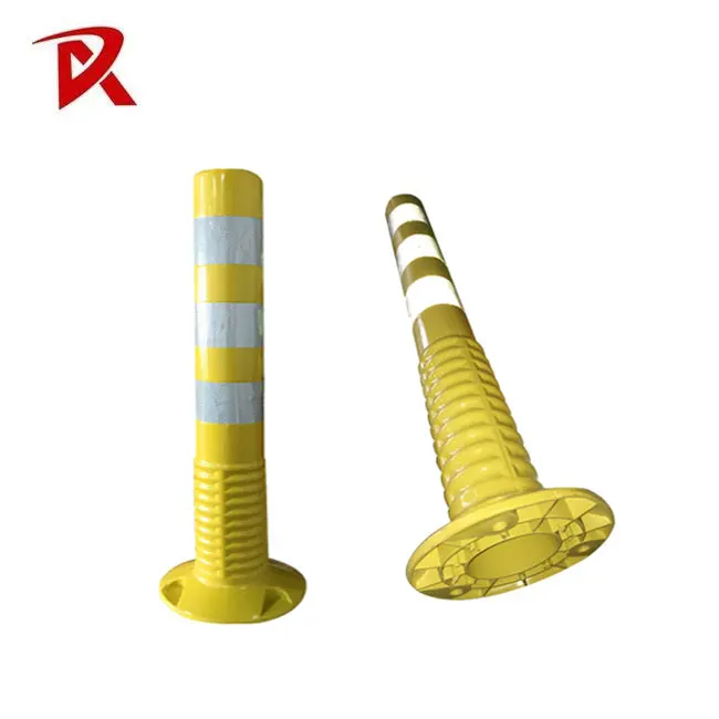 Road Safety PU Flexible Traffic Delineator Guide Spring Post