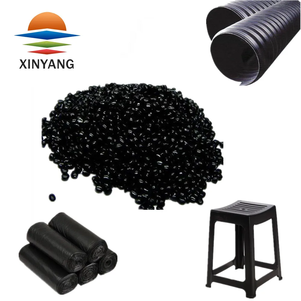 High Pigment Carbon Black Injection Molding Grade Black Masterbatch Raw Plastic Pellets For ...