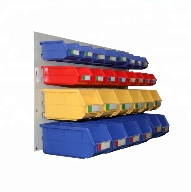 Hanging Bins Wall Louvre Panel Rack For Parts Organizing - Buy Louvered ...