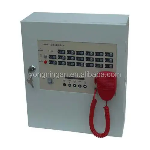2-bus Fireman Intercom System Fire Telephone Control Panel With Speaker ...