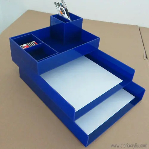 Stacking Acrylic Letter Tray Lucite Stackable A4 Paper File Document ...