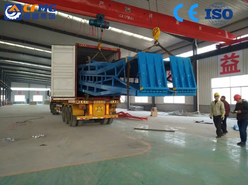 Hydraulic Hand Control 10t Loading Ramp Mobile Container Forklift ...