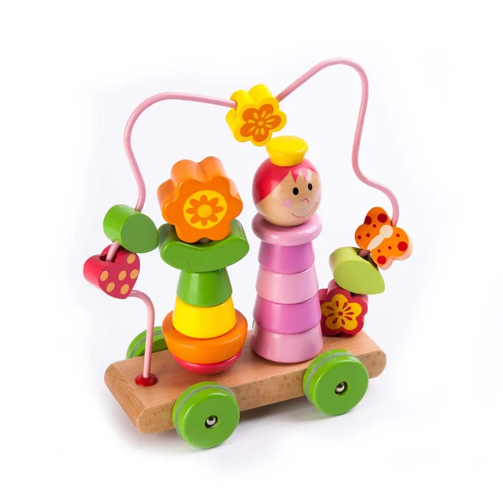 Block Stacking Wooden Wire Beads Toy Game - Buy Activity Toy,Wooden ...