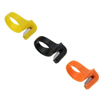New Plastic Thimble Sewing Ring Thread Cutter Finger Blade Needle Craft ...