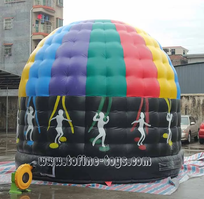 Dance Party Bouncy Castle - Inflatable Disco Dome