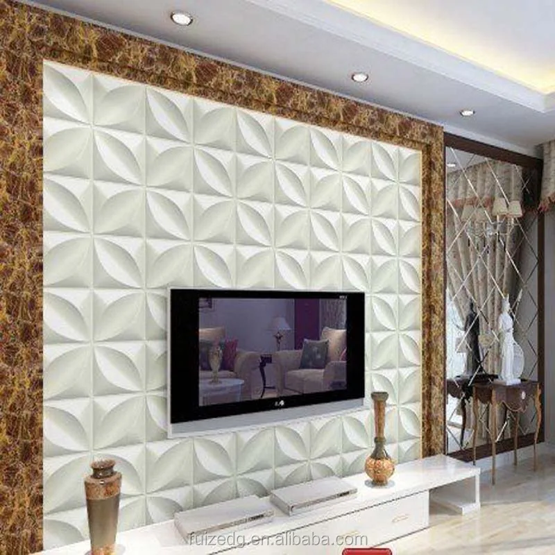 Exterior Wall Designs of House Living Room 3D Wallpaper Gold 3D Wall Panels