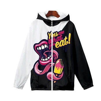 Mens Windbreaker Custom Logo 3d Full Sublimation Print Zipper Outdoor ...