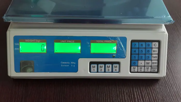 Double-Sided ABS Plastic Table Scale 3kg to 30kg Capacity 15kg Weighing ...