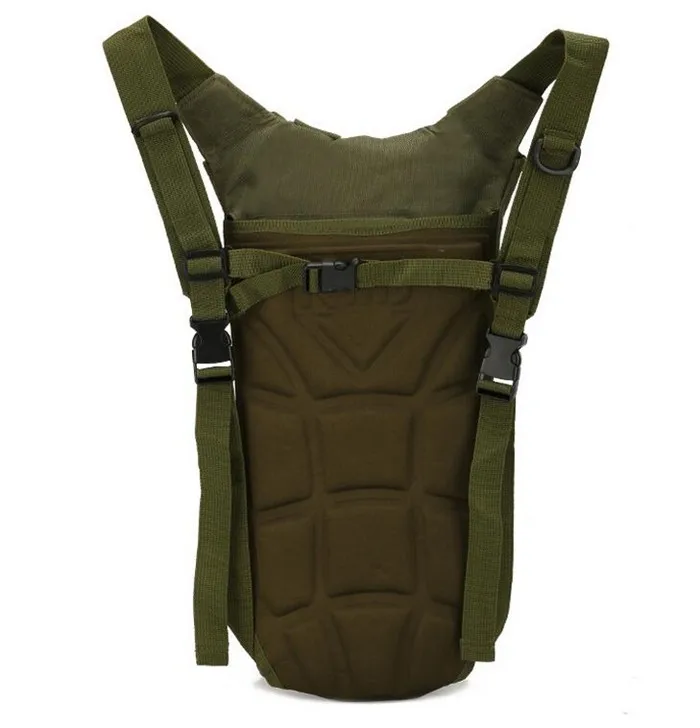 Outdoor Black Tactical 3L Drinking Water Backpack Hydration Backpack ...