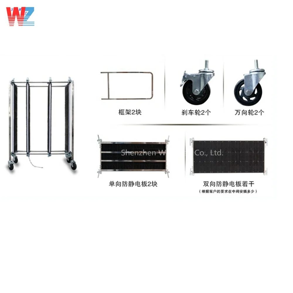 SMT Spare Parts ESD PCB Trolley - Secure Storage Solutions