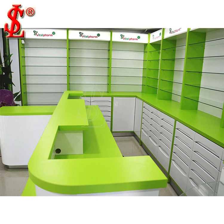 Pharmacy Interior Design, Pharmacy Shelves Display Furniture, Pharmacy ...