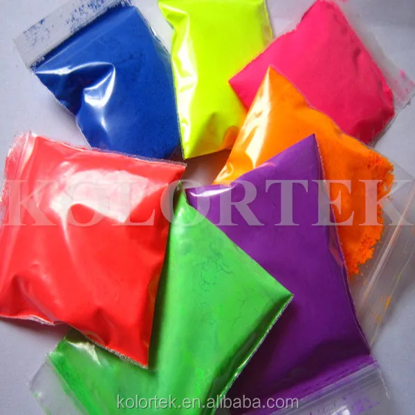 Neon colors powder resin fluorescent neon pigment for nail polish ...