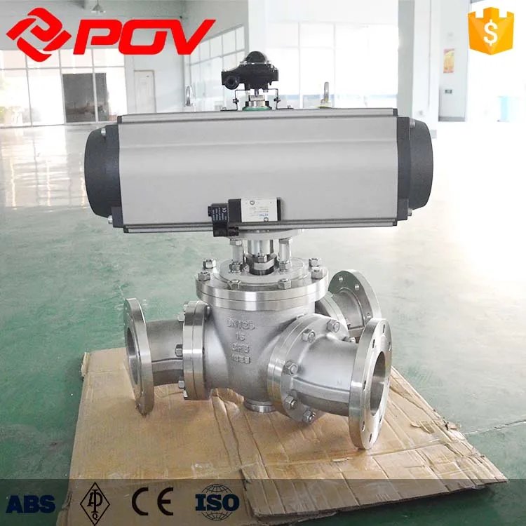 Y-type 135 Degree Pneumatic 3-way Ball Valve| Alibaba.com