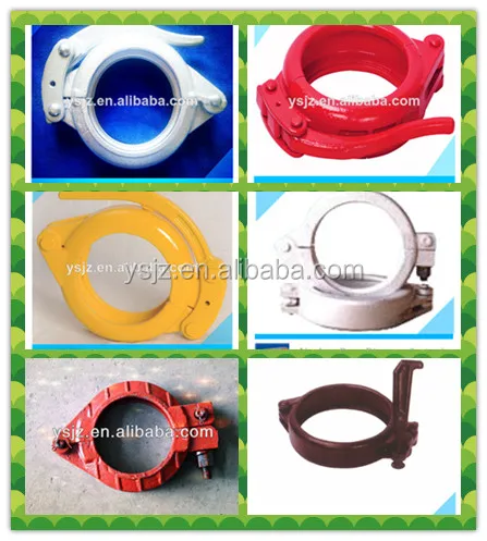 Wholesale Dn125 Mounting Concrete Pump Pipe Clamp With One Bolt Forged ...