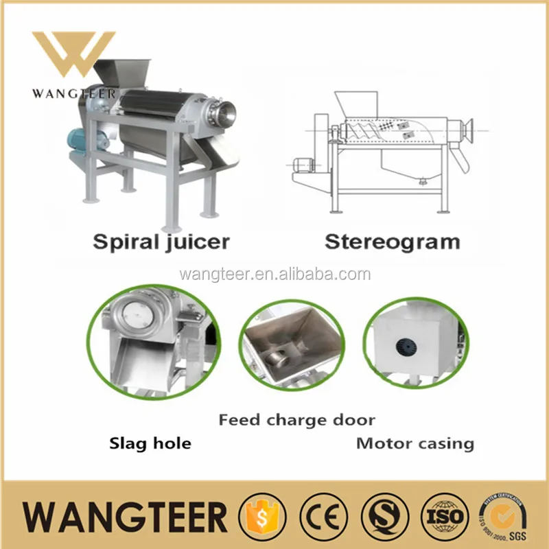 Commercial 220V Motor Screw Extractor Juice Making Machine for Carrots ...