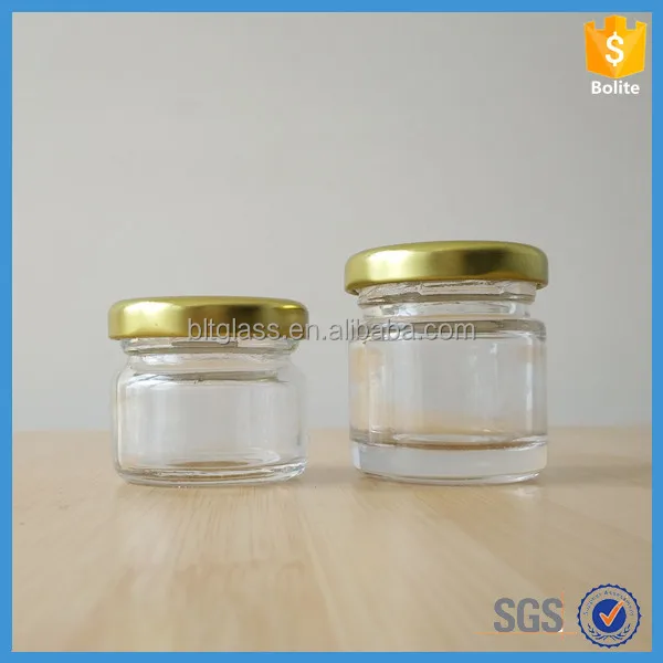 1 Oz Round Glass Jars For Jam Honey Jelly 25ml 30g Mini Jars - Buy ...