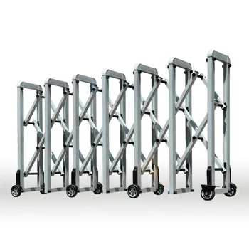Manual Collapsible Barrier Gate Retractable Crowd Control Barricade ...
