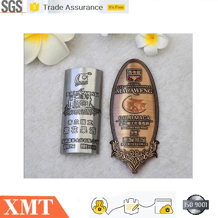 Standard Custom Engraved Adhesive Bottle Packaging Label Paper For Wine ...