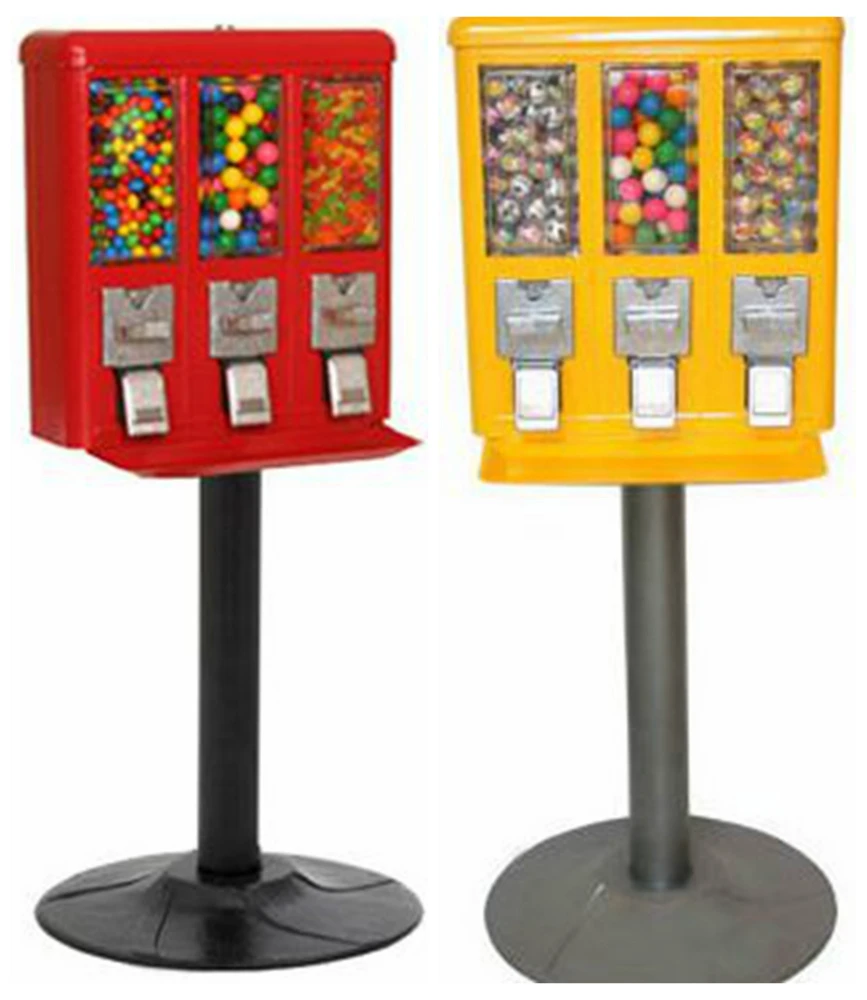 Triple Head Candy Vending Machine CVM01A - Full Metal