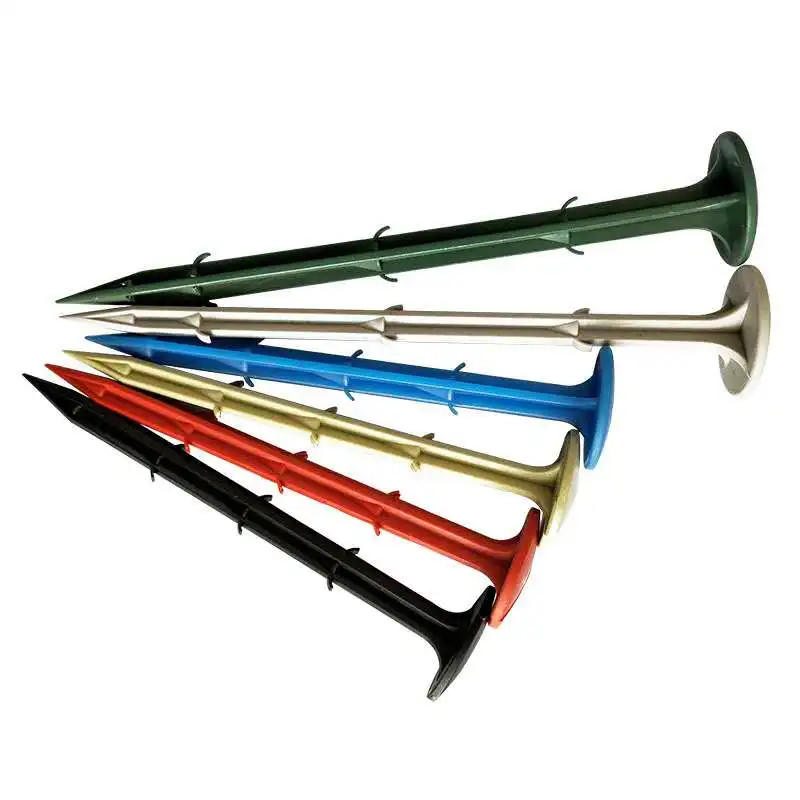 Plastic Garden Securing Pegs Tool Flexible Fixing Fabric Peg Nails ...