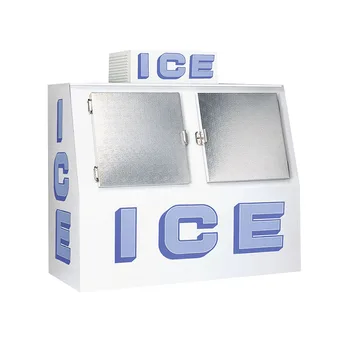 1699l Ice Cube Storage Bin Aluminum Slant 2 Door Ice Bag Freezer - Buy ...