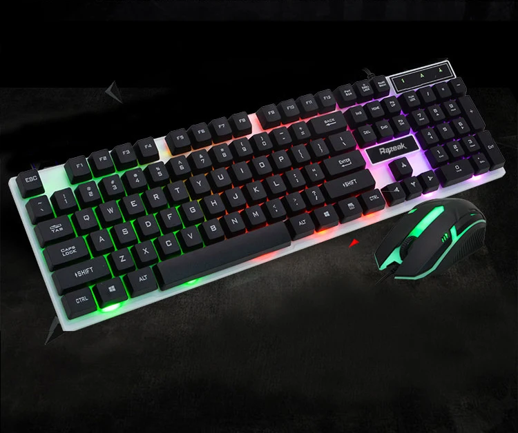Alibaba.com: Rainbow Color Backlight Gaming Keyboard Mouse Combo, USB ...