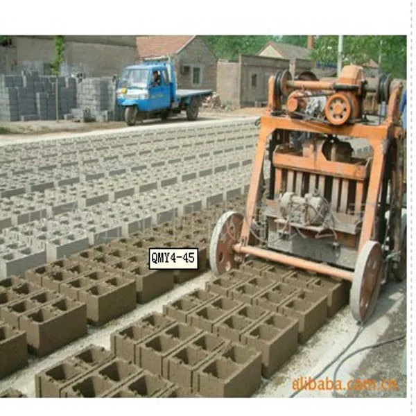 No Pallets Big Egg-laying Shengya Qmy4-45 Movable Block Machine ...