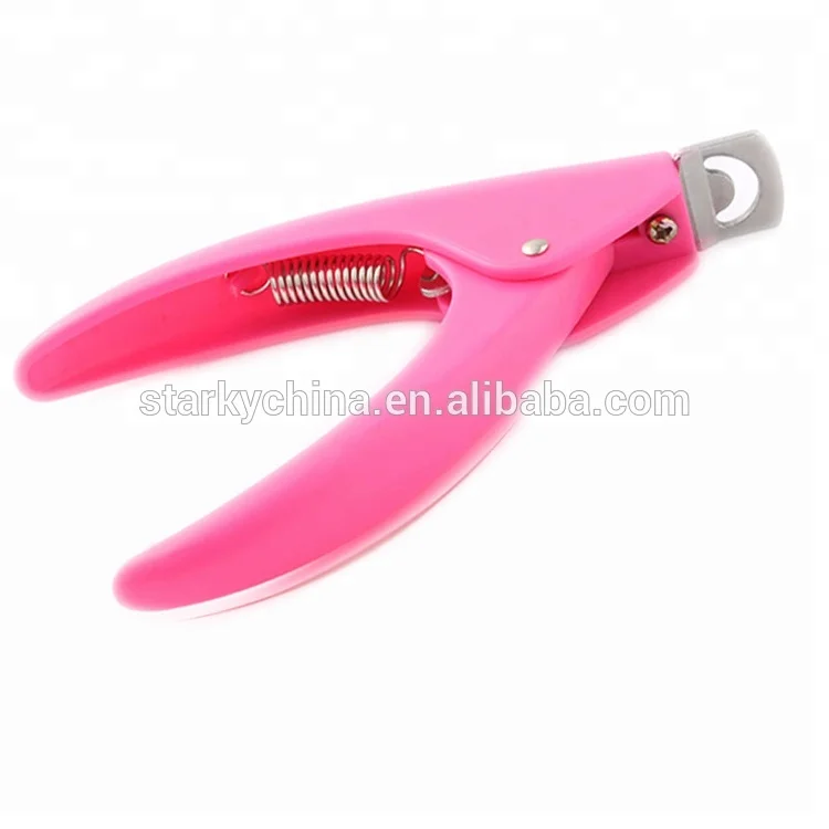 Acrylic Gel False Tips Cutter U-shaped Manicure Tip Trimmer Scissors ...