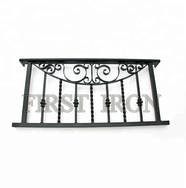 Short Faux Wrought Iron Juliet Balcony Railings,Ornamental Galvanized ...