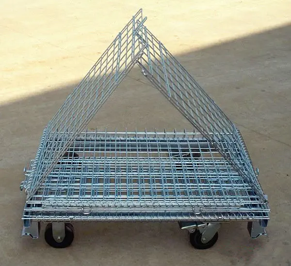 Heavy Duty Collapsible Stackable Wire Mesh Cages for Warehouse and ...