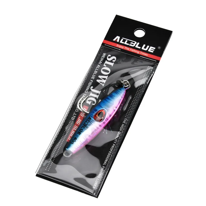 Allblue 28g Lucky Jack Saltwater Jigging Fishing Lure Metal Slow Jig - Buy Metal Jig,Slow Jig ...