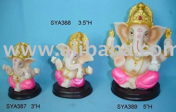 Resin Murtis Hindu God Figurines (mini Ganesh) - Buy Hindu God Product ...