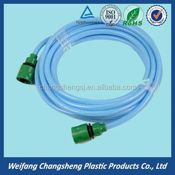 3/4 Inch 19mm Flexible PVC Clear Nylon Braided Vinyl Tubing Hose