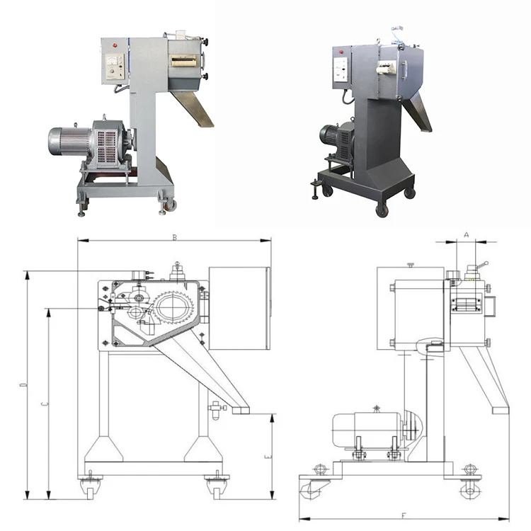 High Output Plastic Strand Gantry Pellet Cutting Machine