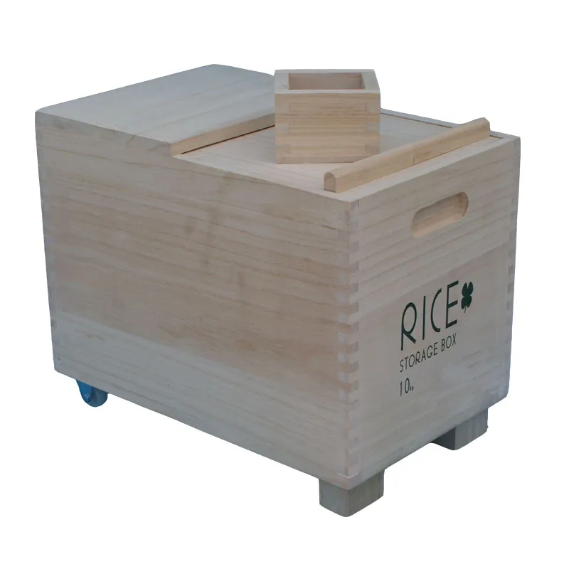 Japanese Wooden Rice Storage Container - Buy Rice Storage Container ...
