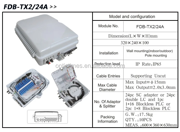 FTTH Outdoor Wall Mount Optical Fiber Splitter Termination Box FTTH ...