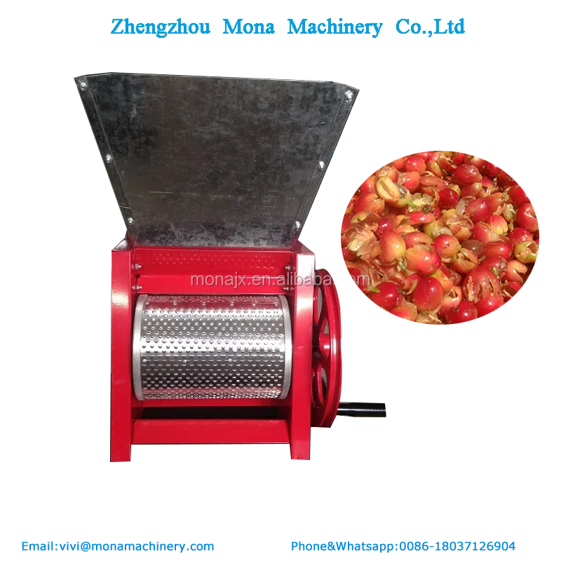 Adjustable Cherry Coffee Depulper / Stainless Coffee Pulping Machine ...