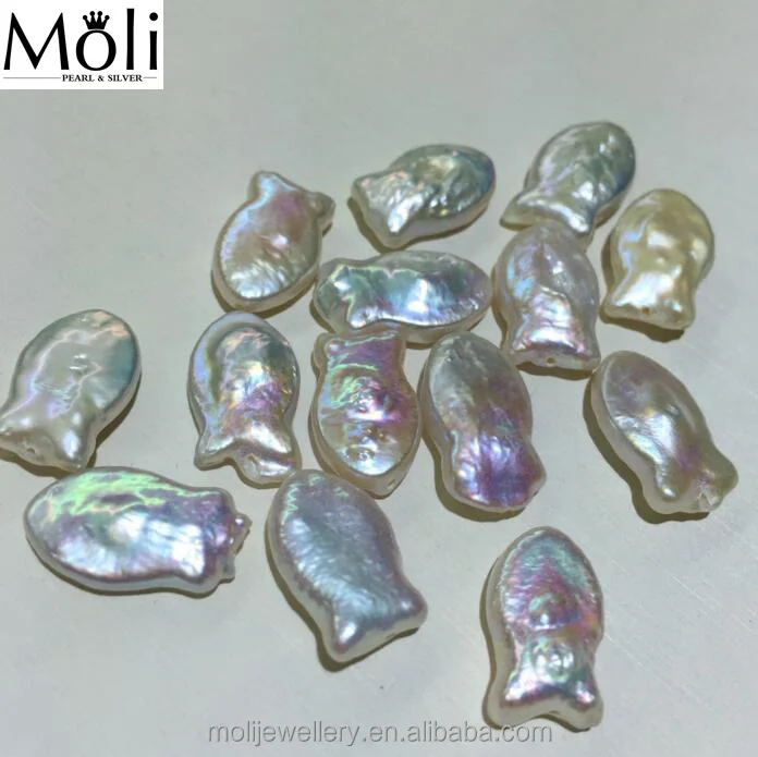 Forma De Pescado De 9-15mm Anomalía Barroco Cultivadas De Agua Dulce ...