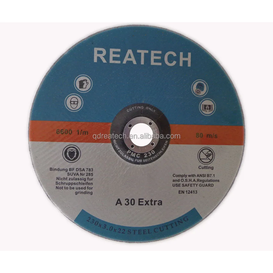 En12413 Mpa Standard Resin Bonded Abrasive Metal Steel Inox Cutting ...